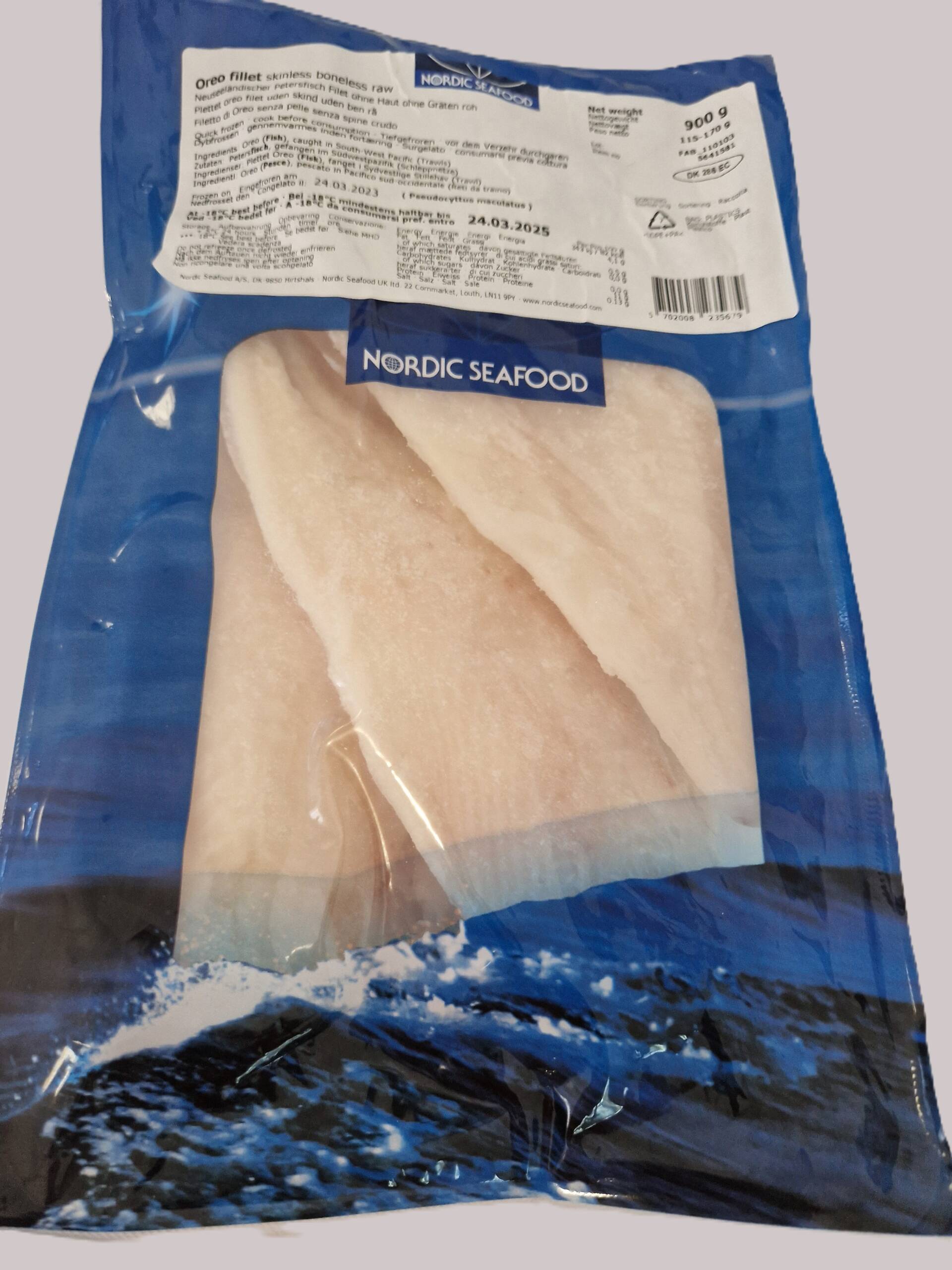 Oreo Dory Filet o/Haut (NZ Petersfisch) 900 g – Fischcoral.at